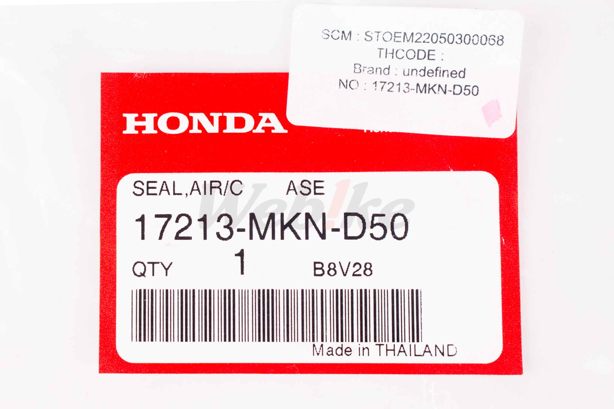 HONDA原廠零件 空濾密封件 17213-MKN-D50 (17213MKND50)| Webike摩托百貨