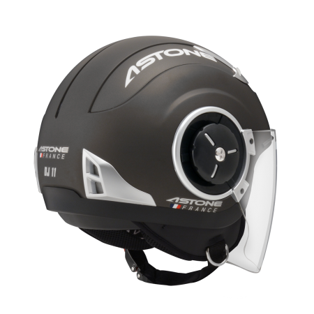 ASTONE DJ11四分之三安全帽 (平光黑銀) [DJ11-03-S]
