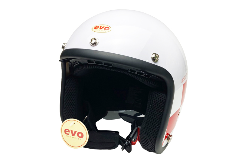 EVO Helmets CA312 內鏡式安全帽 賽車格-紅白 (WB-EVO-CA-312-95)| Webike摩托百貨